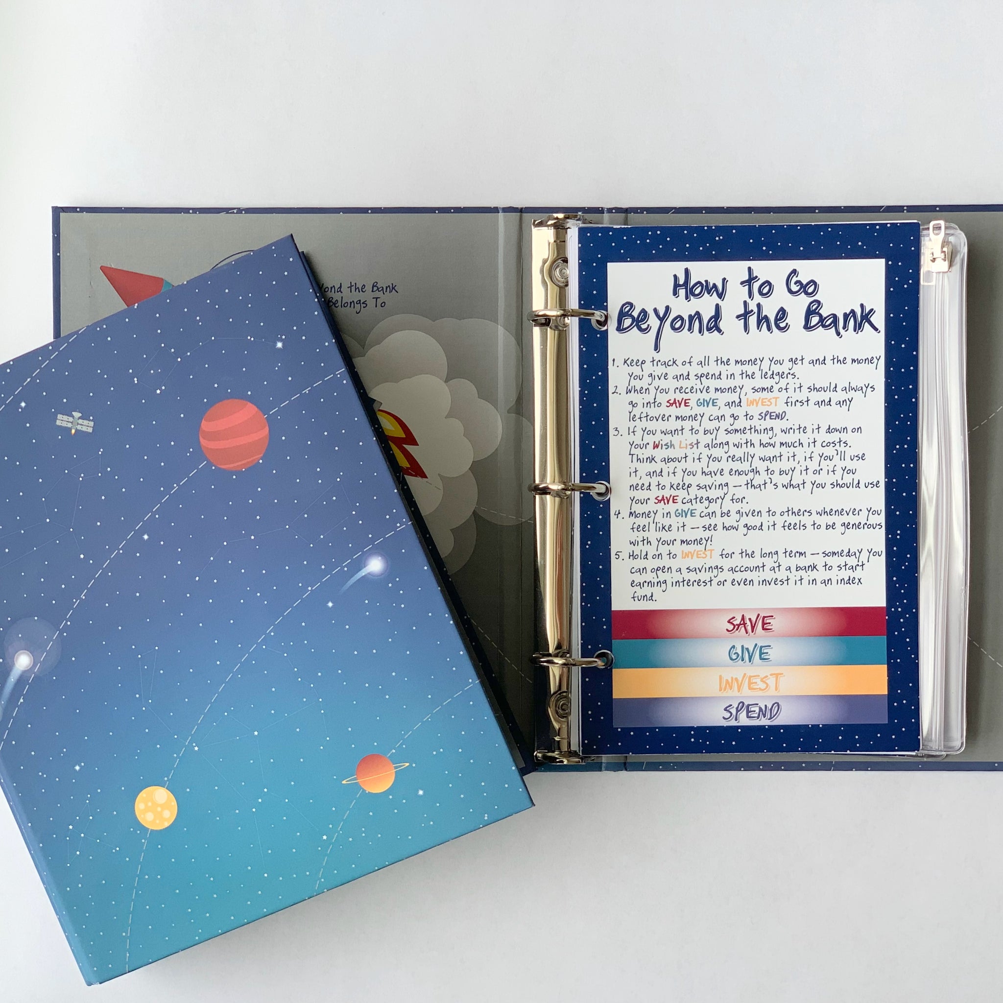 Money Management Binder for Kids - SPACE Theme – Beyond the Bank